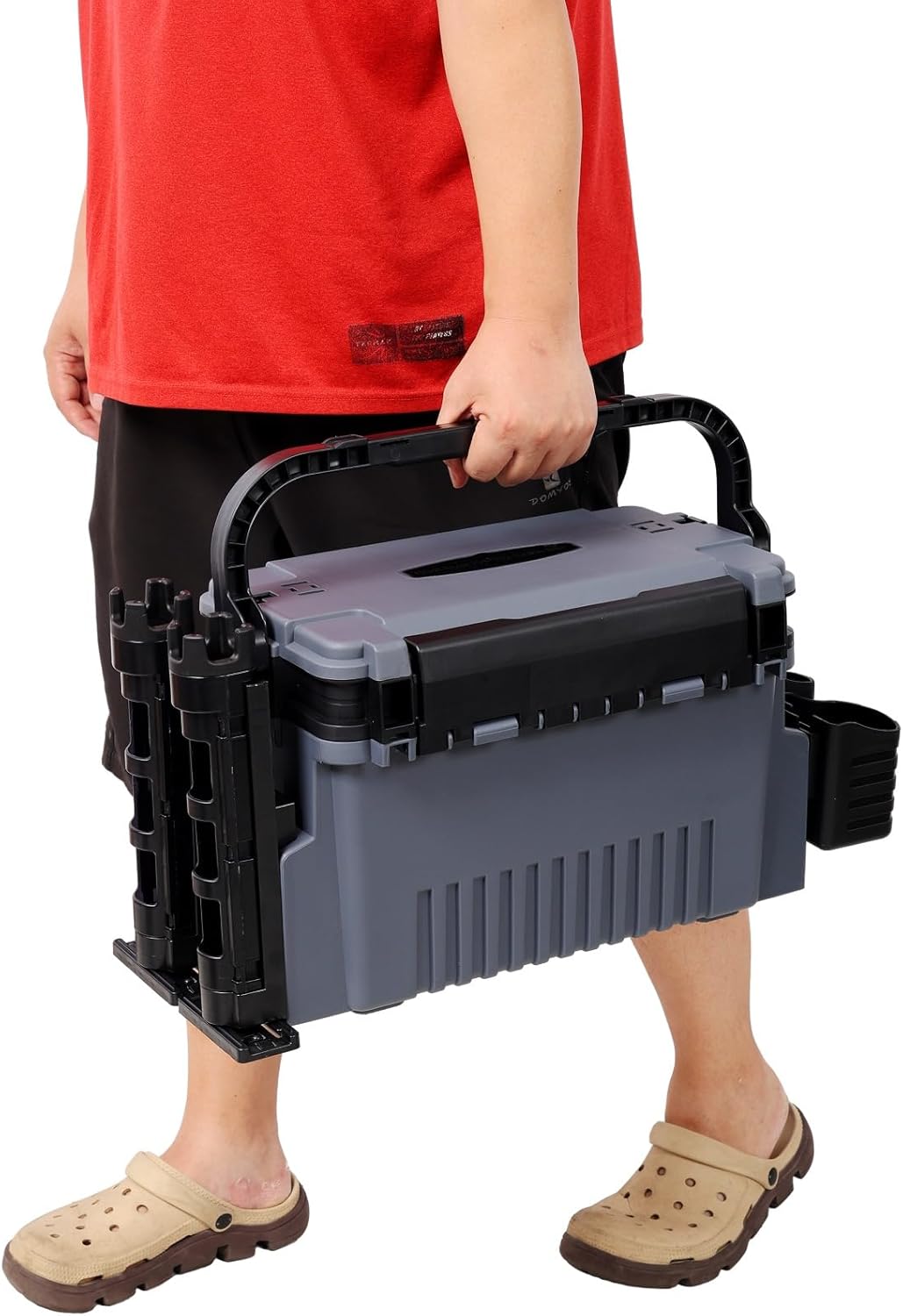 Amazon.com : Dual-layer Fishing Tackle Box, Portable Tackle Storage Box ...