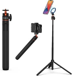 Amazon.com: PHOPIK 55" Magnetic Selfie Stick Phone Tripod, Extendable ...