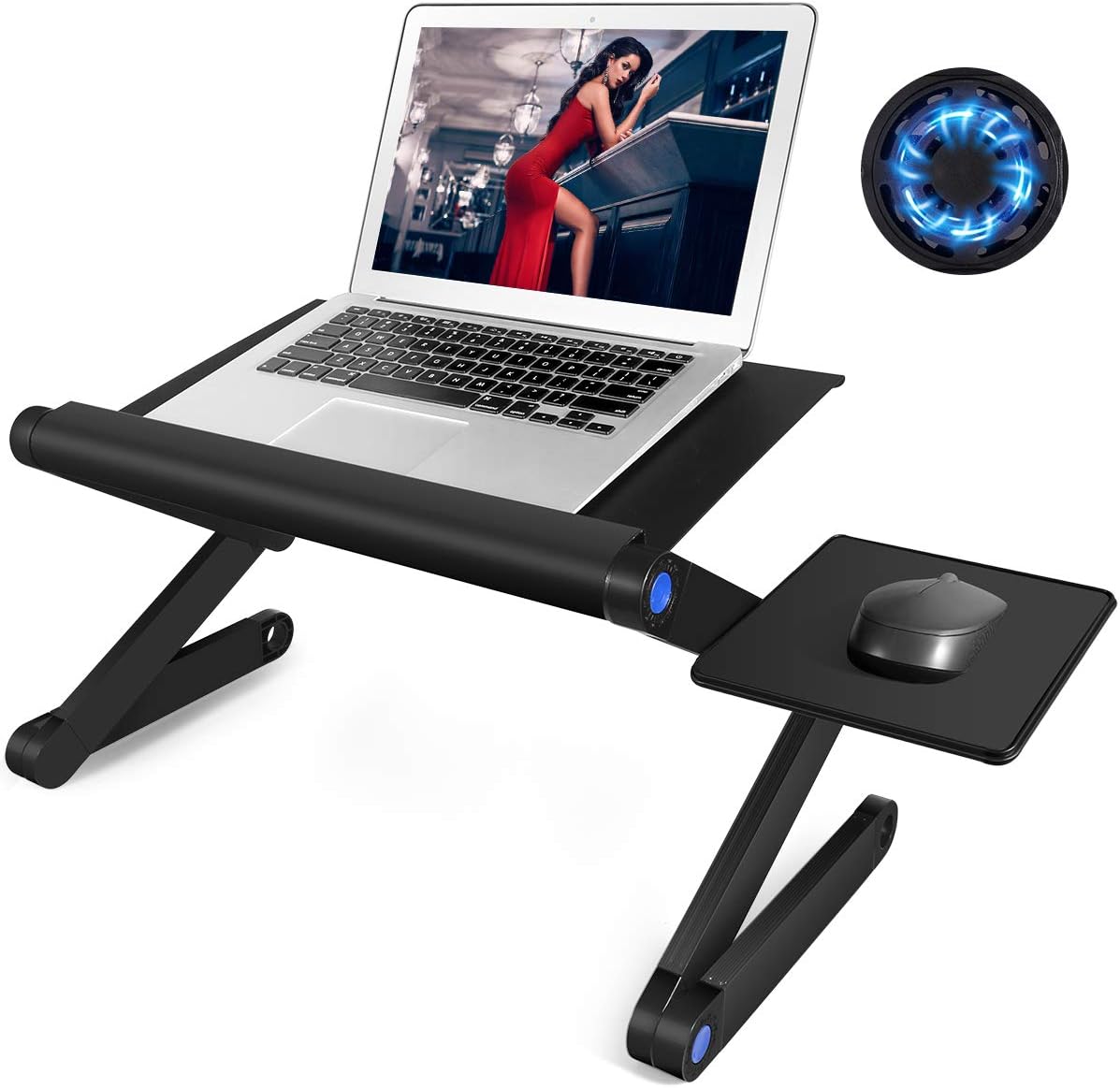 Amazon.com: MIGGOING Laptop Table, Adjustable Laptop Bed Table ...