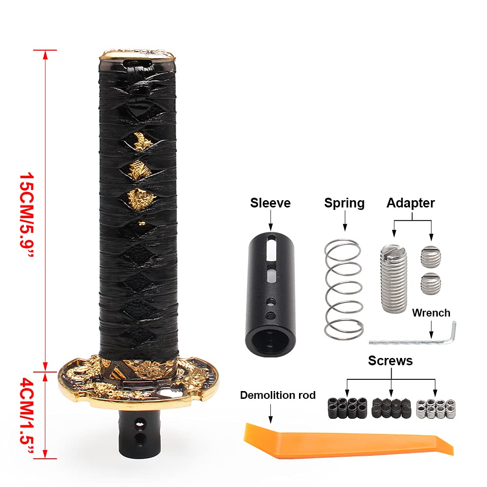 Snapklik.com : GSTP Katana Shift Knob Samurai Sword Universal For Automatic Cars
