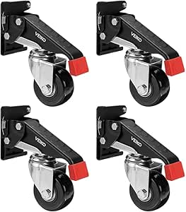 4PCS Change Workbench Casters Kit Heavy Duty Retractable Workbench ...