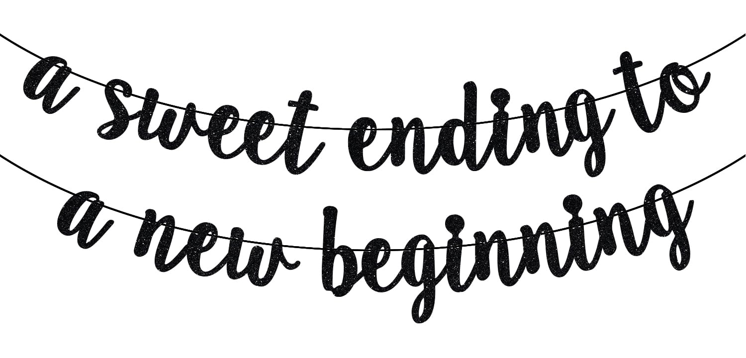 Amazon.com: A Sweet Ending to A New Beginning Banner, The Adventure ...