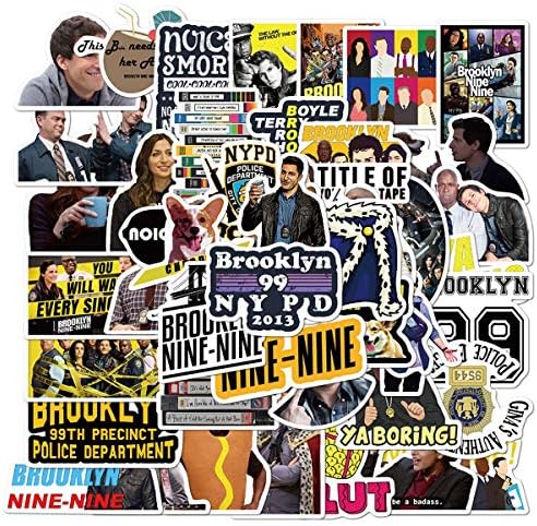Amazon.com: TV Show Stickers Brooklyn Nine-Nine 50Pcs Variety Vinyl ...