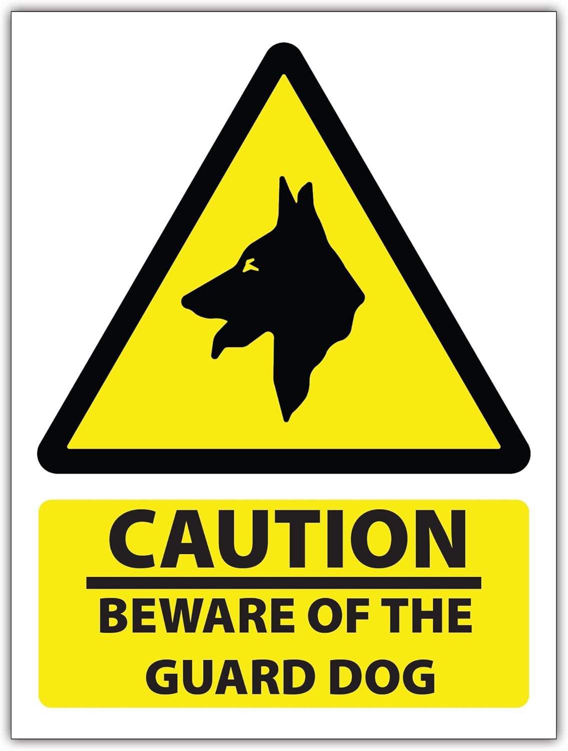 RDLCAR Beware of the Dog Signs, Durable Outdoor Gate Warning Notice ...