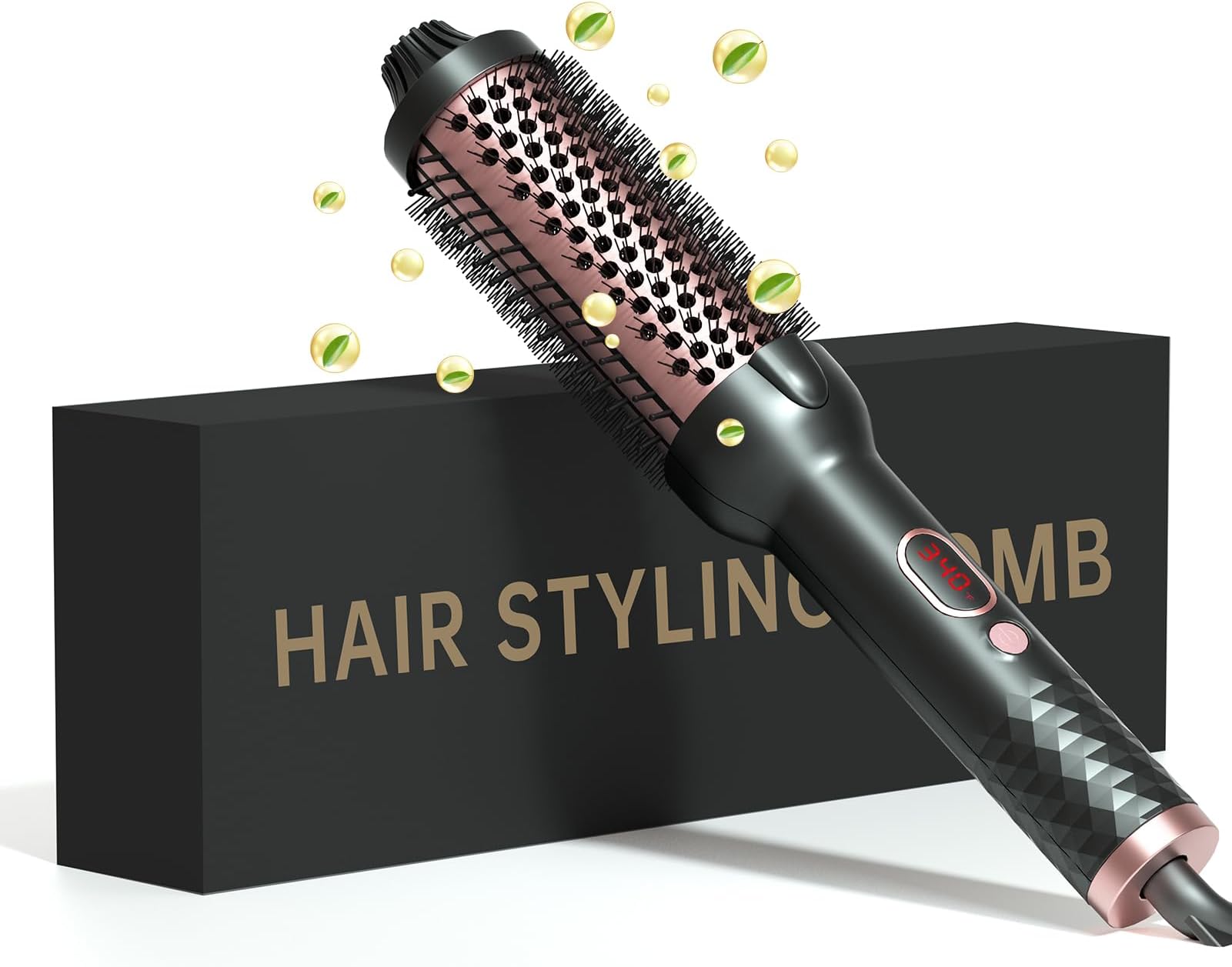 Amazon.com : Hahahope Thermal Brush, 1.5 Inch Negative Ion Heated Round ...