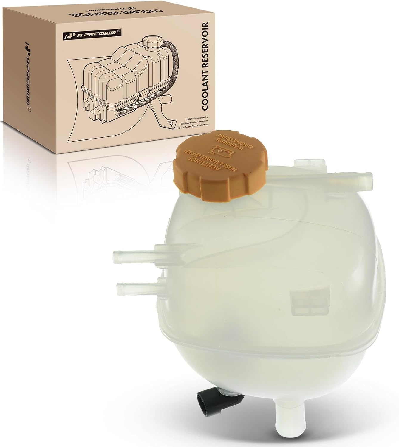A-Premium Engine Coolant Overflow Recovery Reservoir Tank [with Cap ...
