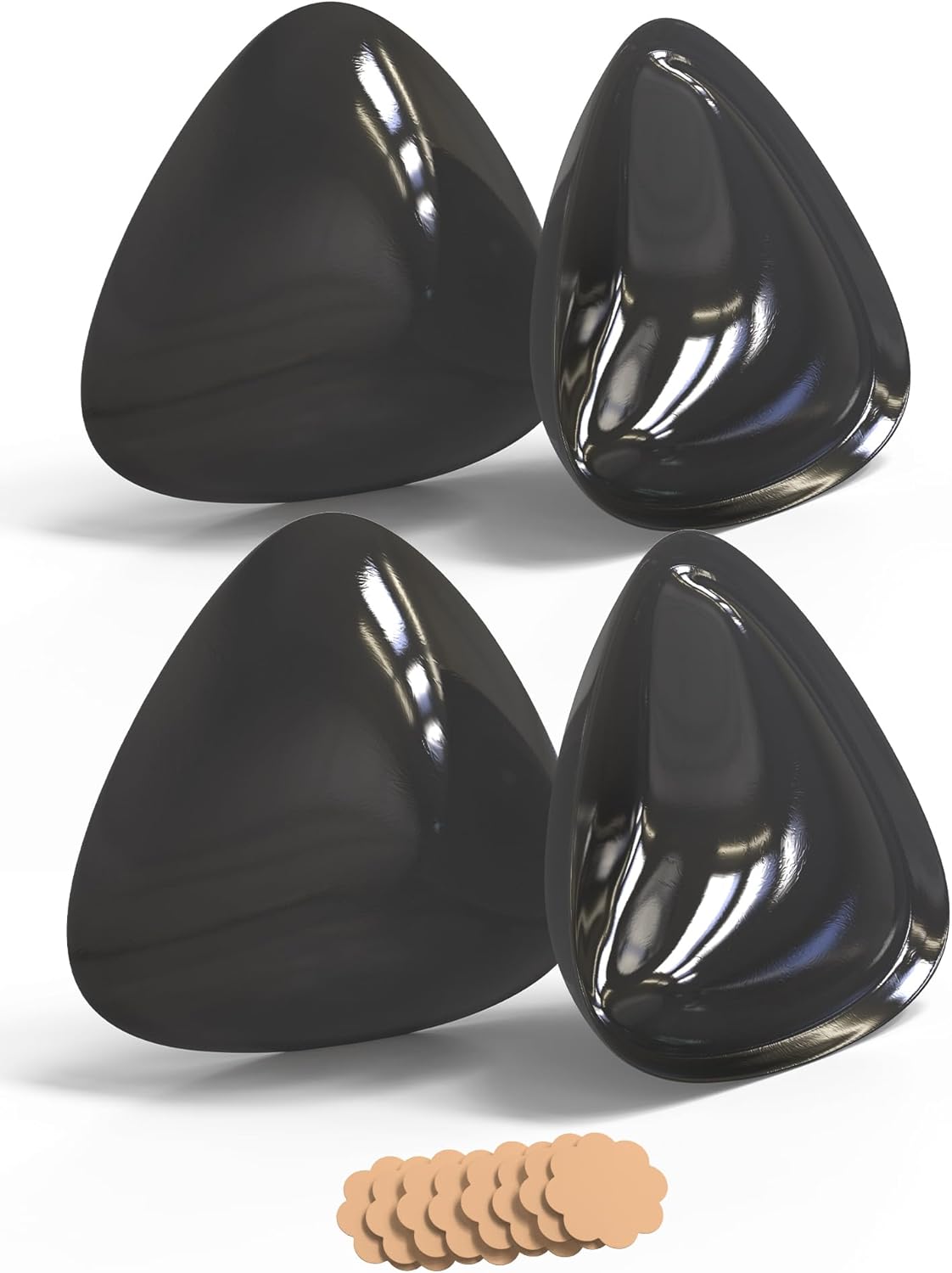 ENBAB Sticky Push Up Bra Inserts 2 Pairs-Double Sided Sticky Waterproof ...