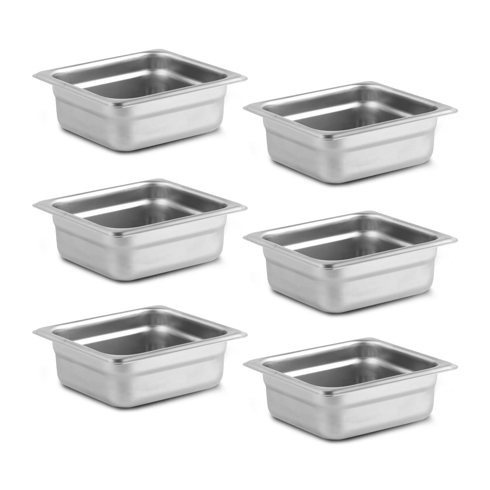 Snapklik.com : Aplancee 1/6 Hotel Pans 2.5 Inch Deep Stainless Steel ...