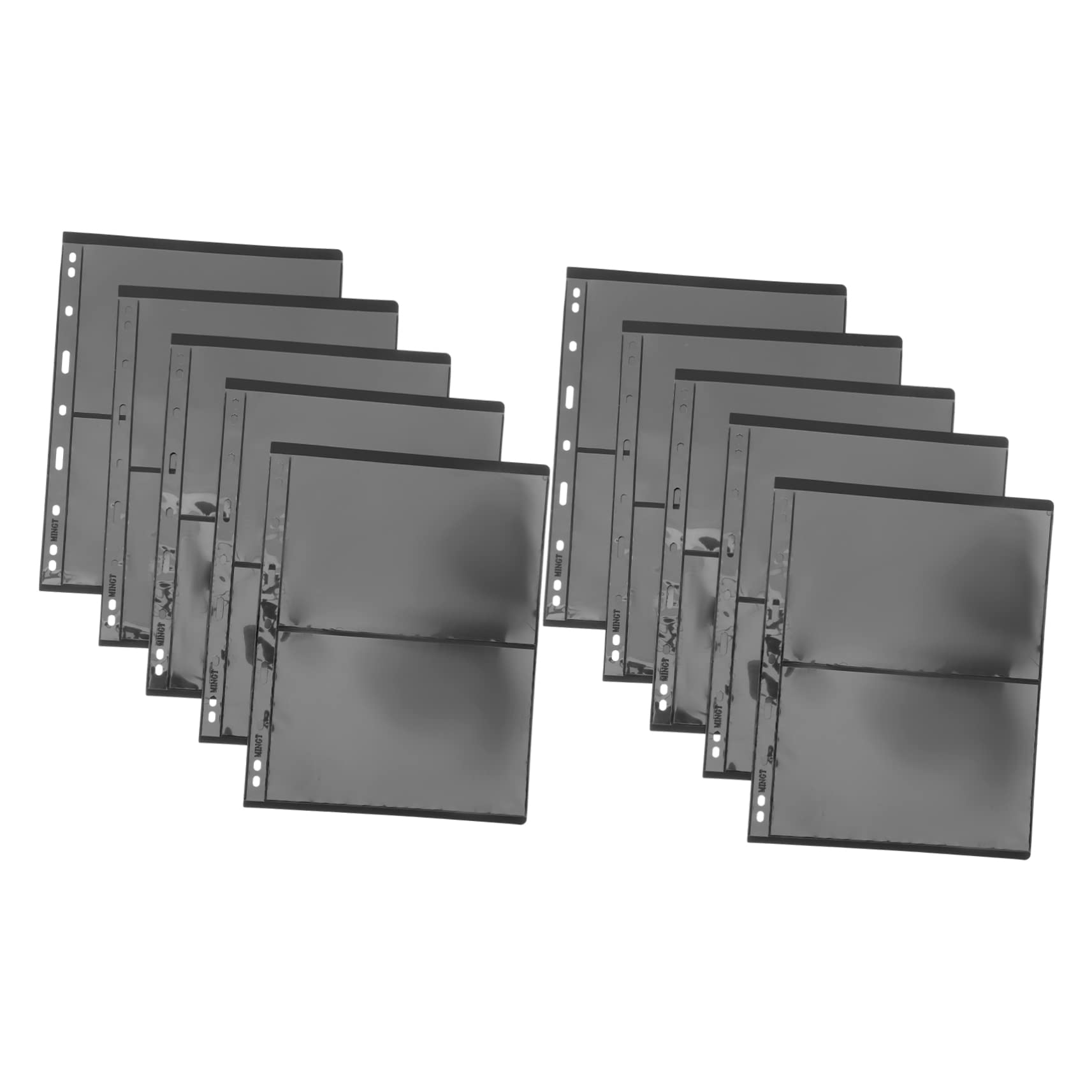 CIYODO 10pcs Stamp Collection Black Binder Photo Book Album Sticker ...