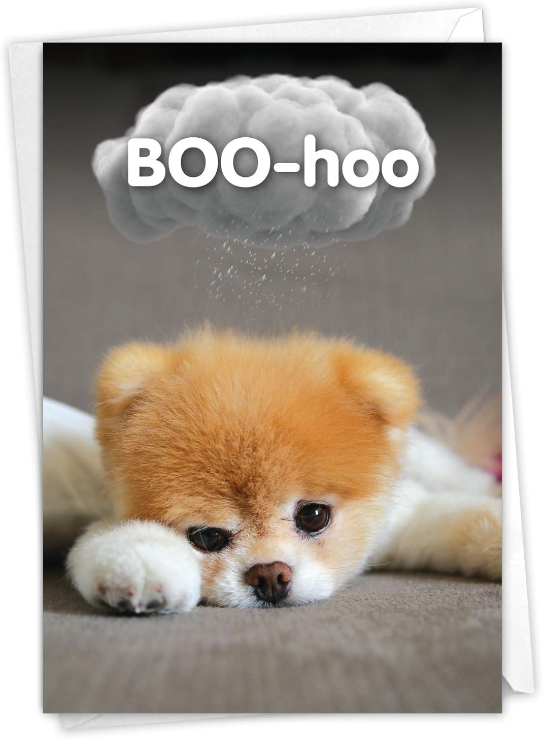 Boo-Hoo: Hilarious Miss You Greeting Card Showing a sad Boo The World's ...