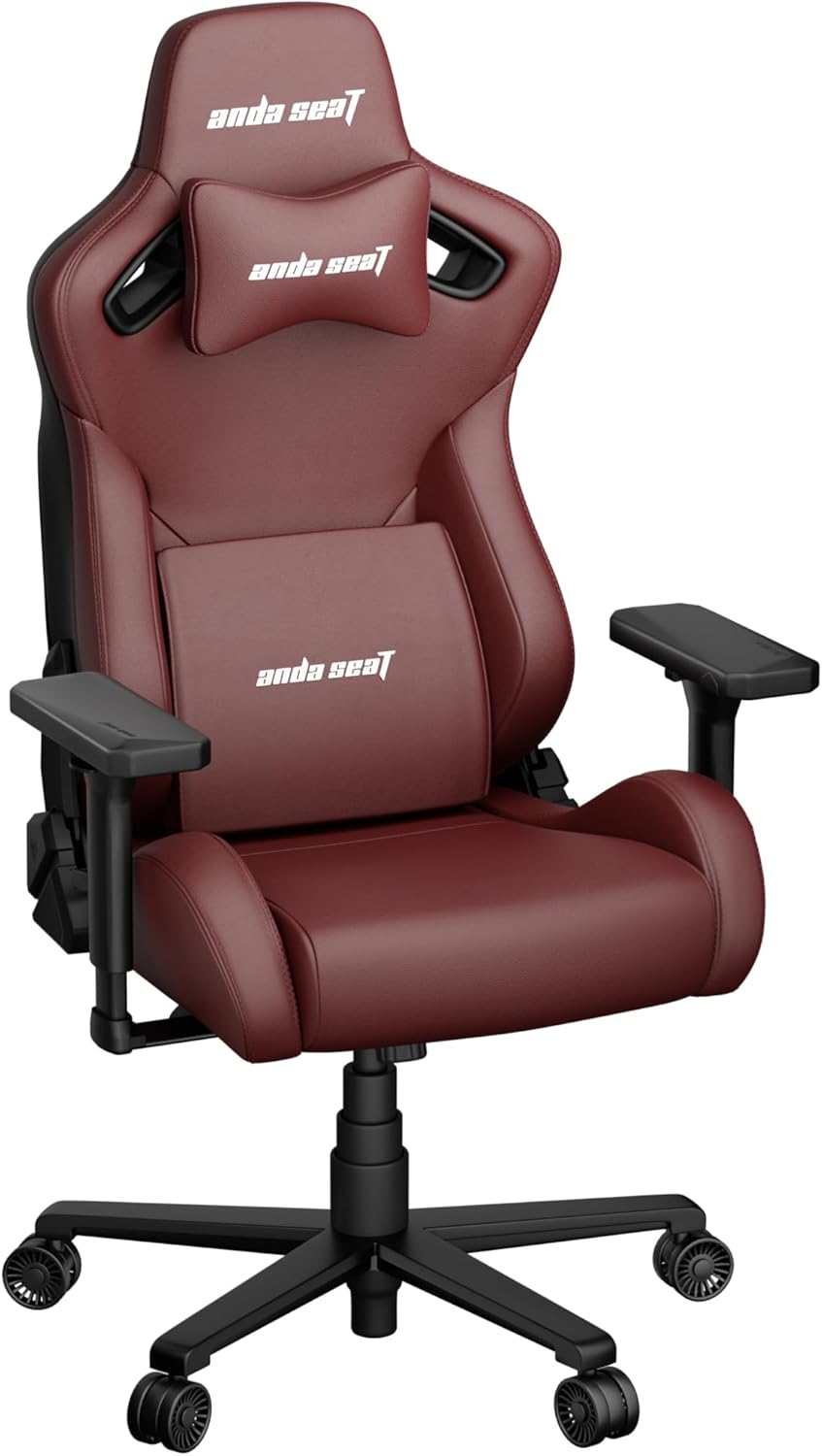 Anda Seat Kaiser Frontier Maroon PVC Leather Gaming Chair - XL Premium ...