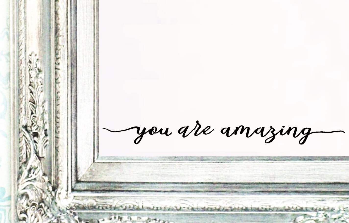 Amazon.com: You are Amazing Decal Vinyl Mirror Sticker 9"x1.25 ...