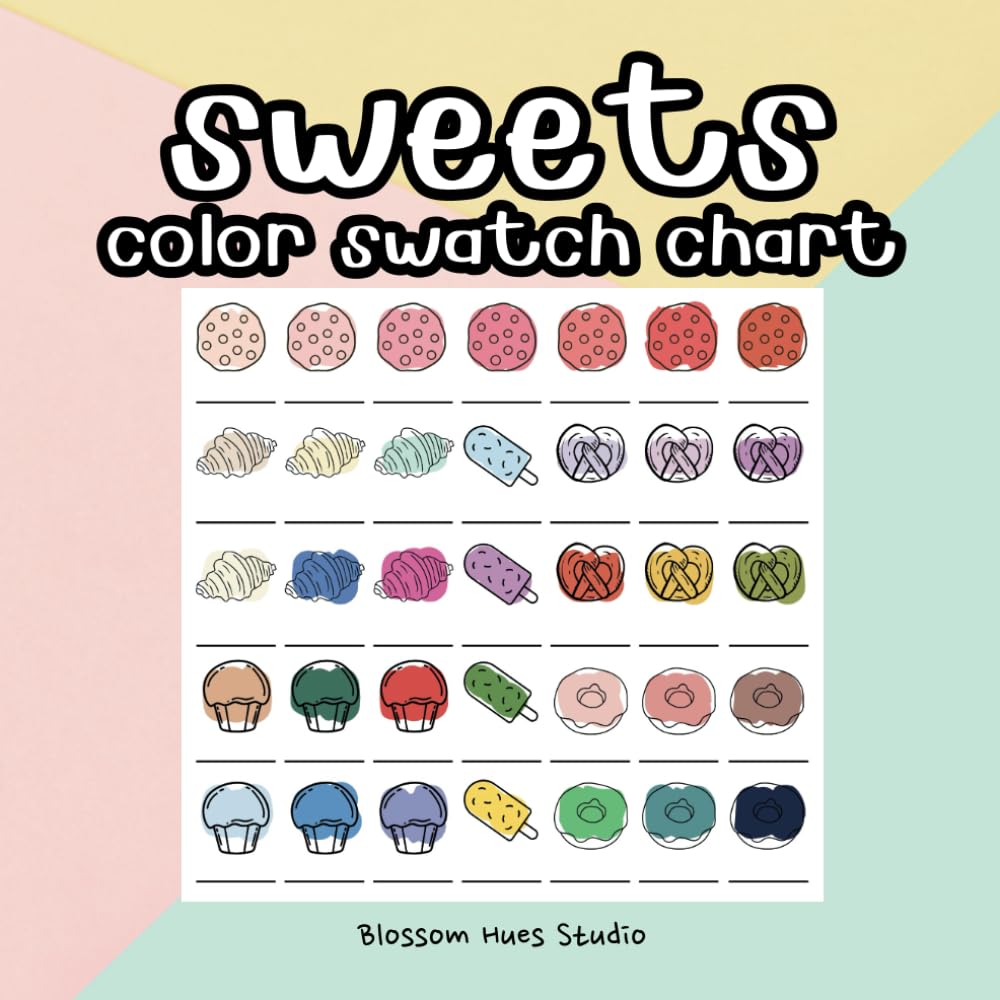 Amazon.com: Sweets Color Swatch Chart: A Fun & Handy Organizer for ...