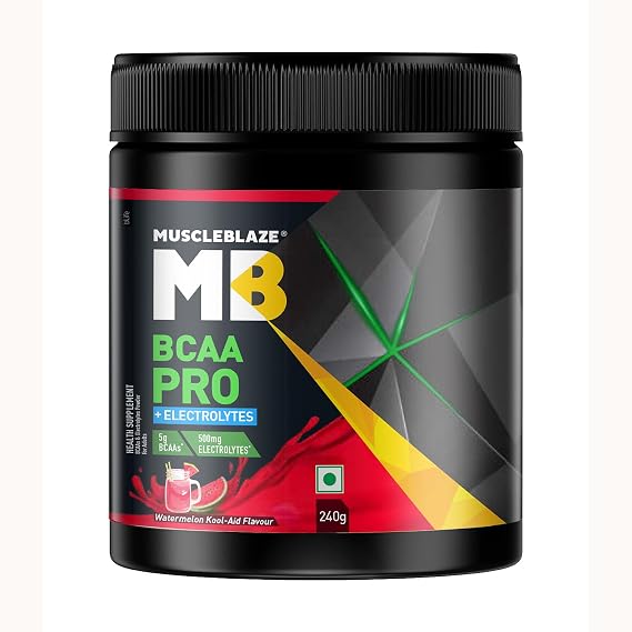 MuscleBlaze BCAA Pro Powder, Powerful Intra Workout (Watermelon Kool ...