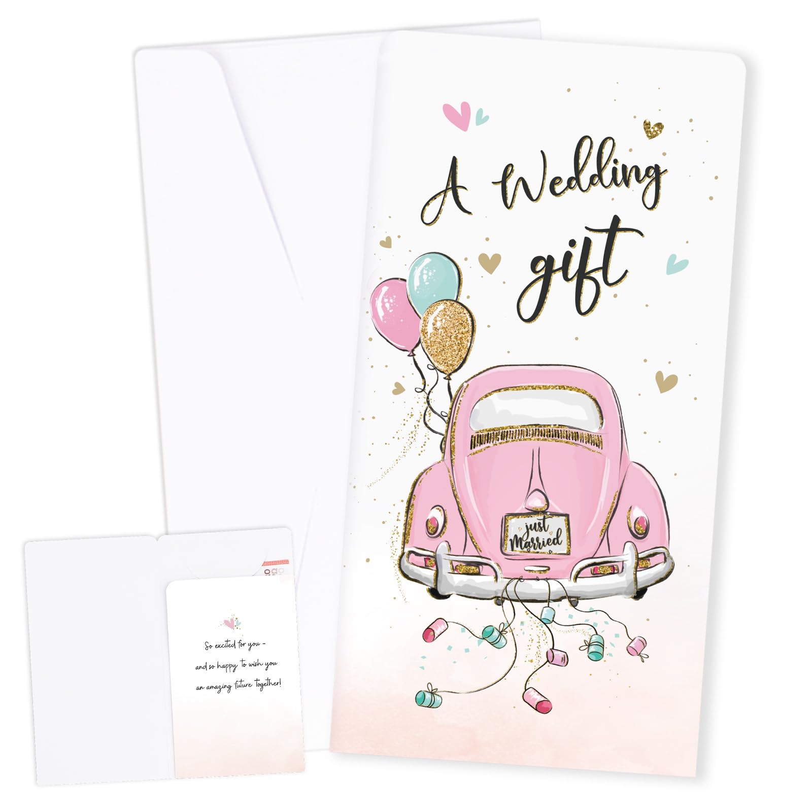 2 Sets Wedding Money Wallet with Envelope Wedding Card A Wedding Gift ...