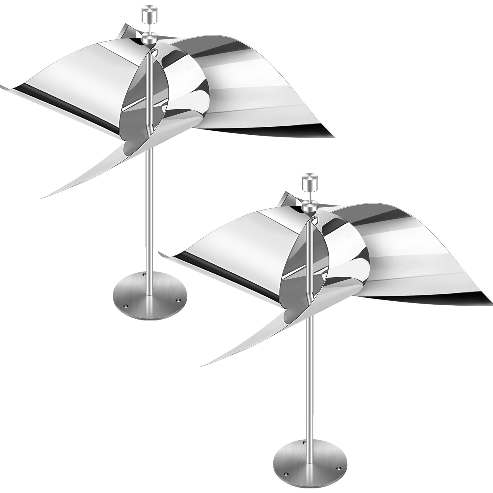 Amazon.com: JUWANO 2 Pack Reflective Wind Powered Scare Devices, Wind ...