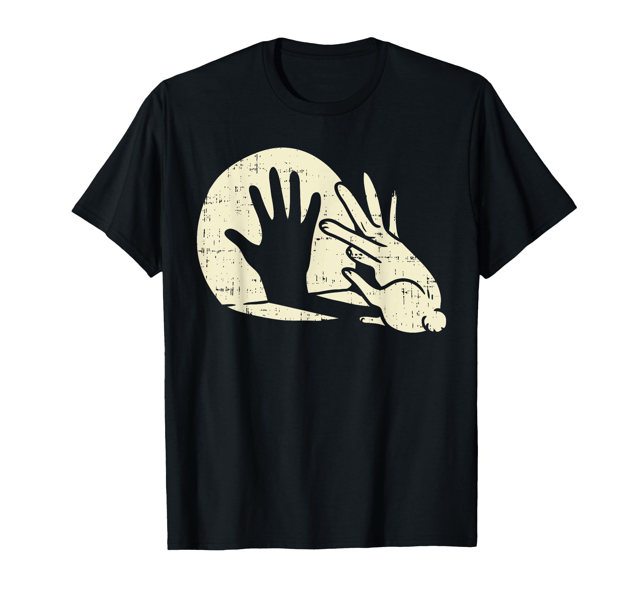 Amazon.com: Funny Rabbit Shirt Animal Bunny Lover Shadow Play Pun Gift ...