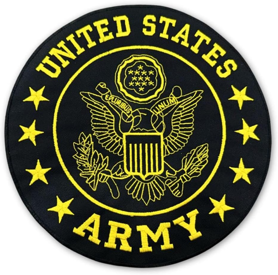 Amazon.com: United States Army Military Embroidered Patch, 9x9 Inches ...