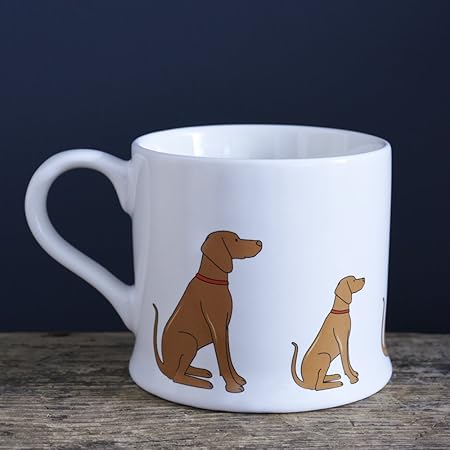 Keep Calm and Hug A Hungarian Vizsla - Gift Mug + Black Handle/Rim ...
