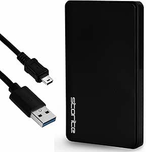 Storite 1TB Ultra Slim Portable External Hard Drive 2.5 inch HDD Backup ...