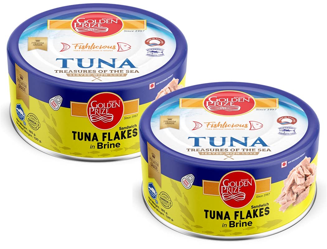 Golden Prize Tuna Flakes in Brine, 185g (Pack of 2) : Amazon.in ...