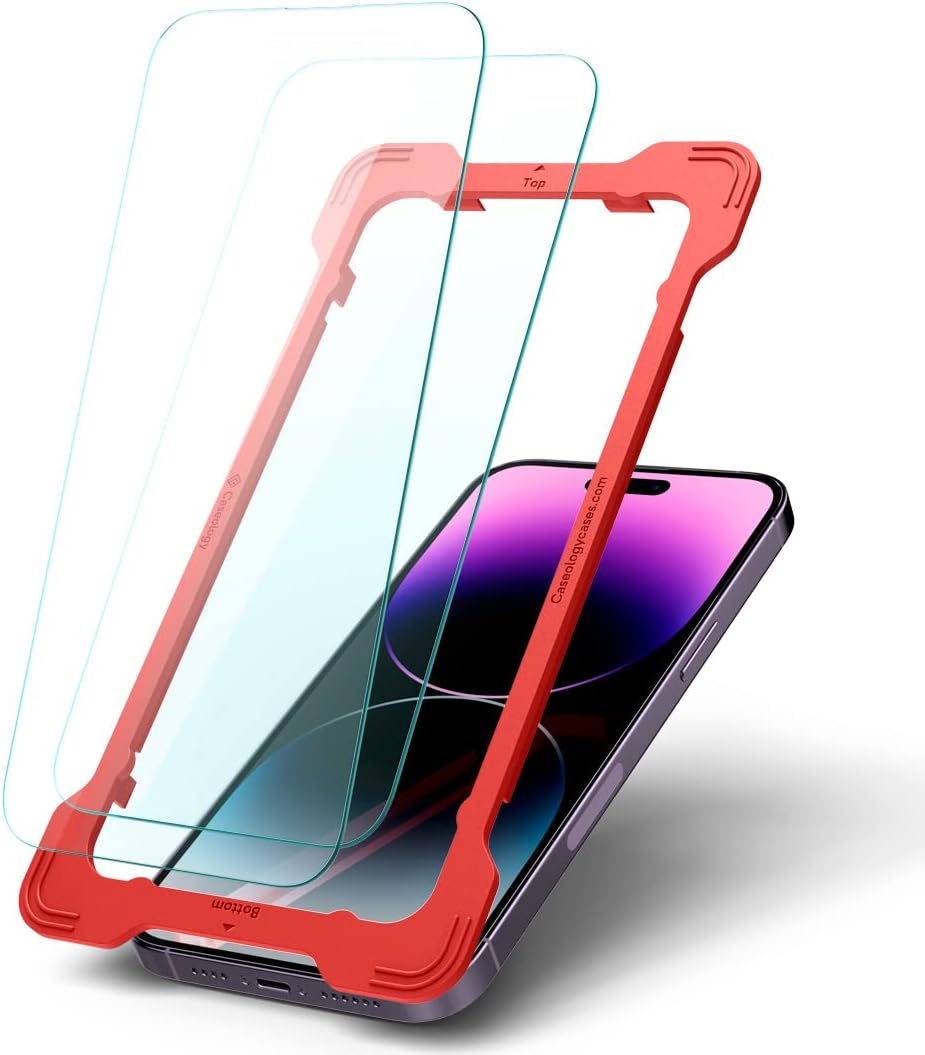 CASEOLOGY By Spigen Snap Fit Tempered Glass Screen Guard Protector ...