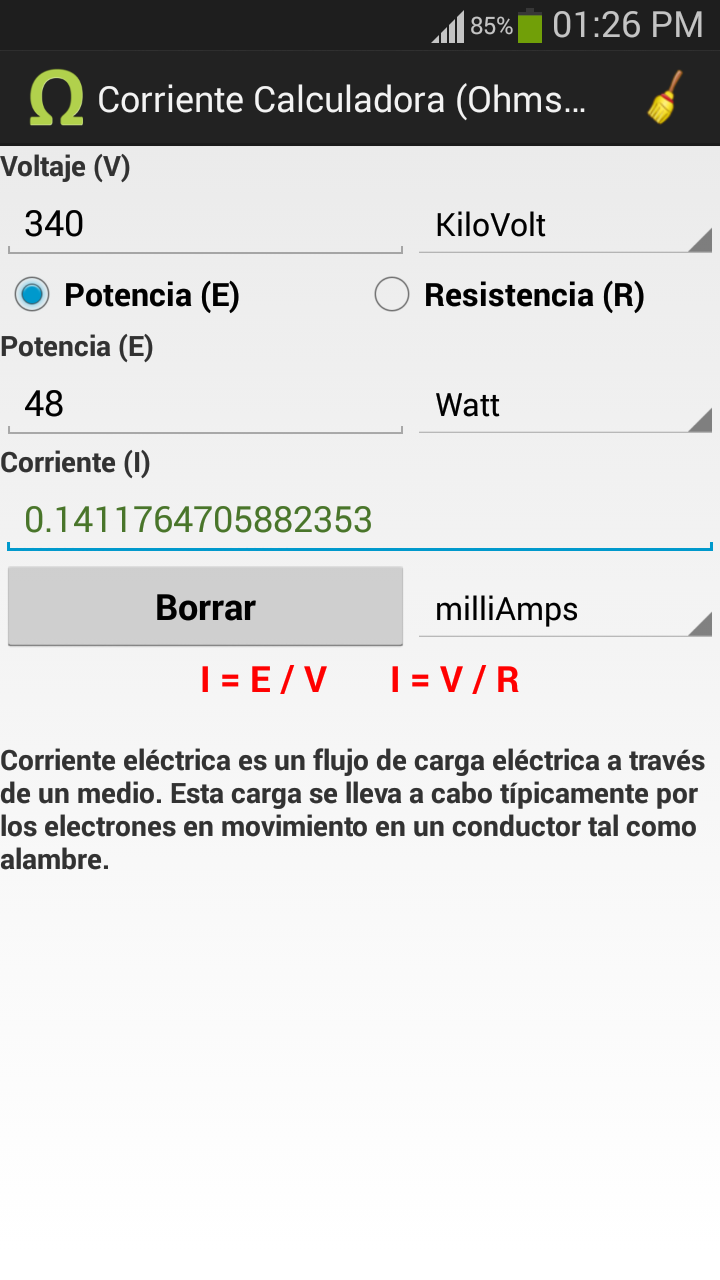 Ohms Law Calculator - App on Amazon Appstore