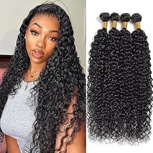 Amazon.com : Menalue Water Wave 4 Human Hair Bundles (16 18 20 22 Inch) 10A Brazilian Virgin ...