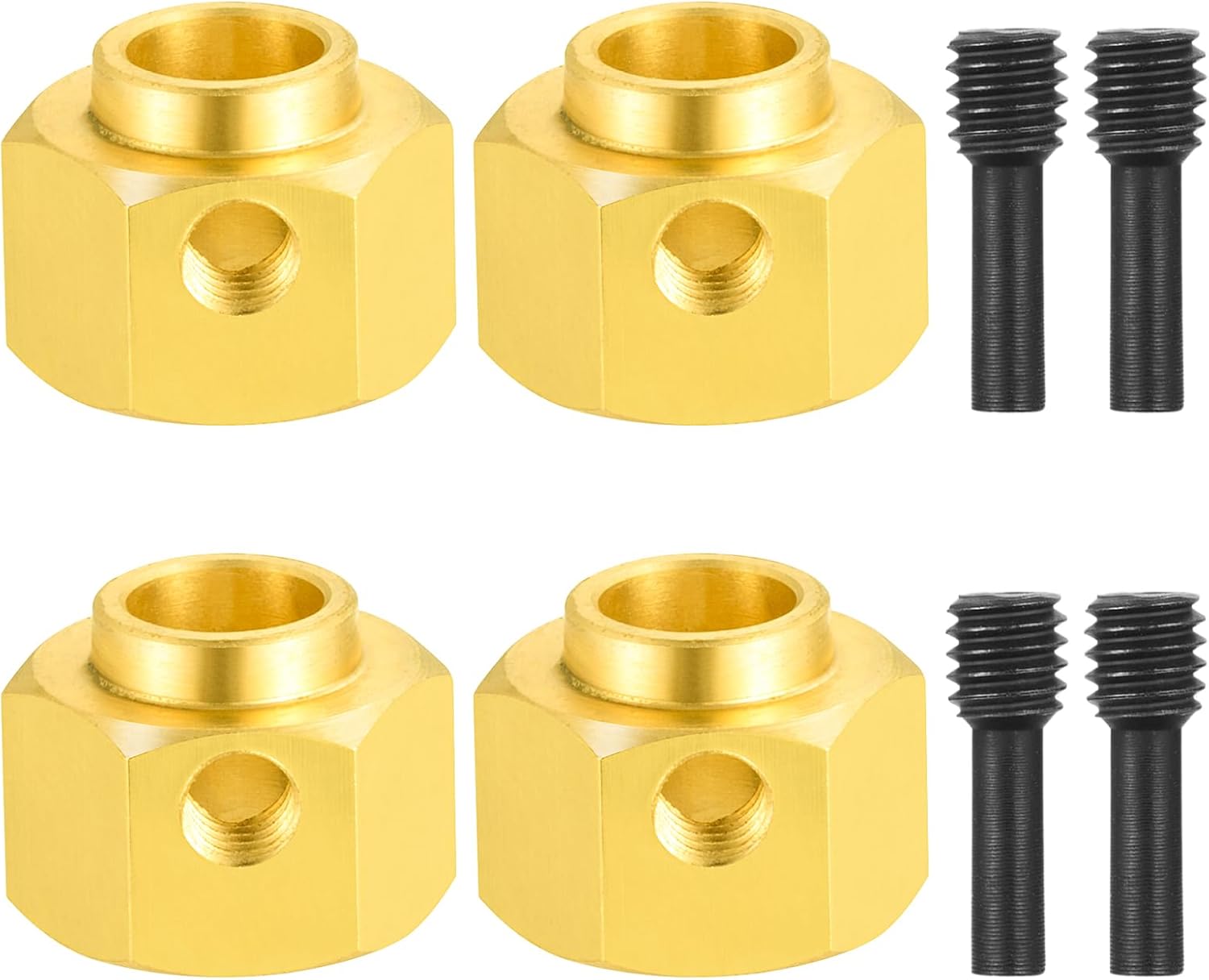Amazon.com: WEFEINO 4Pcs Brass 12mm Wheel Hex Hubs Adapter +8mm ...