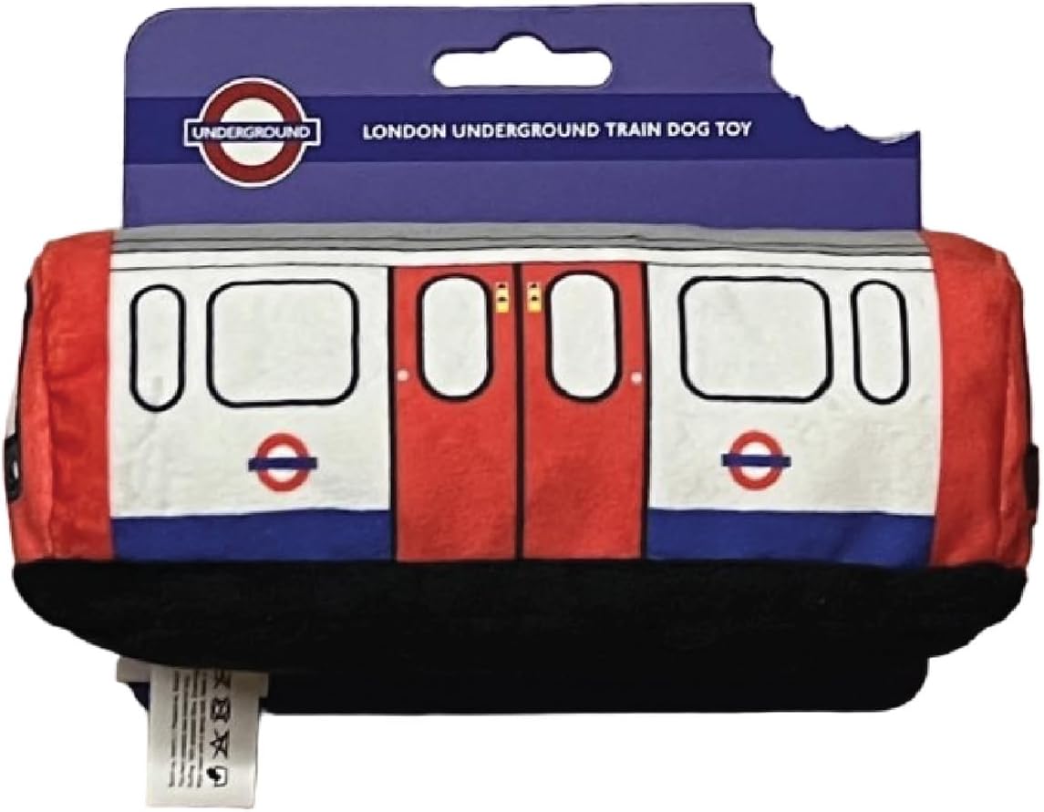 London Underground Officially Licensed Tube Train Dog Toy - Cute Plush ...