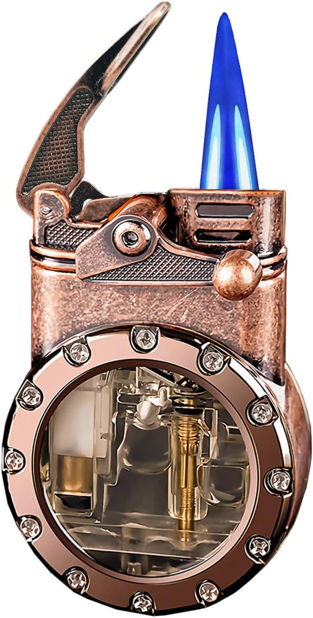 Amazon.com: Torch Vintage Lighters Steampunk Butane Lighters Cool ...