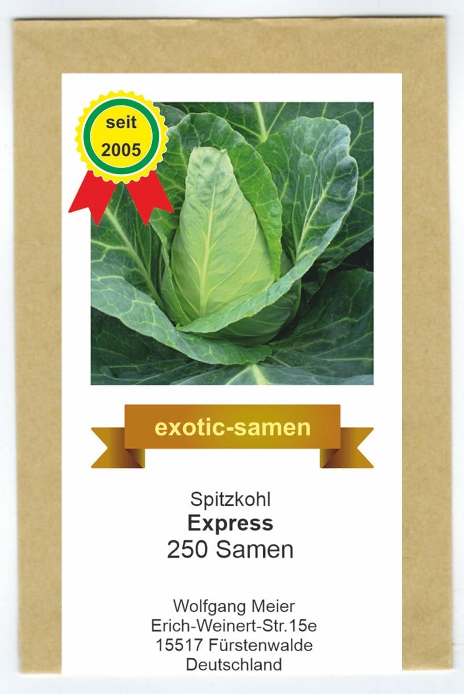 Spitzkohl Express - Frühe Sorte - Weißkohl - samenfeste Sorte - 250 ...