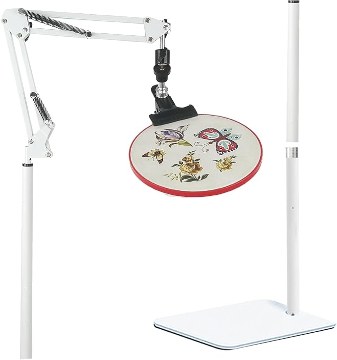 Amazon.com: Embroidery Floor Stand Hand Embroidery Stands Lap Cross ...