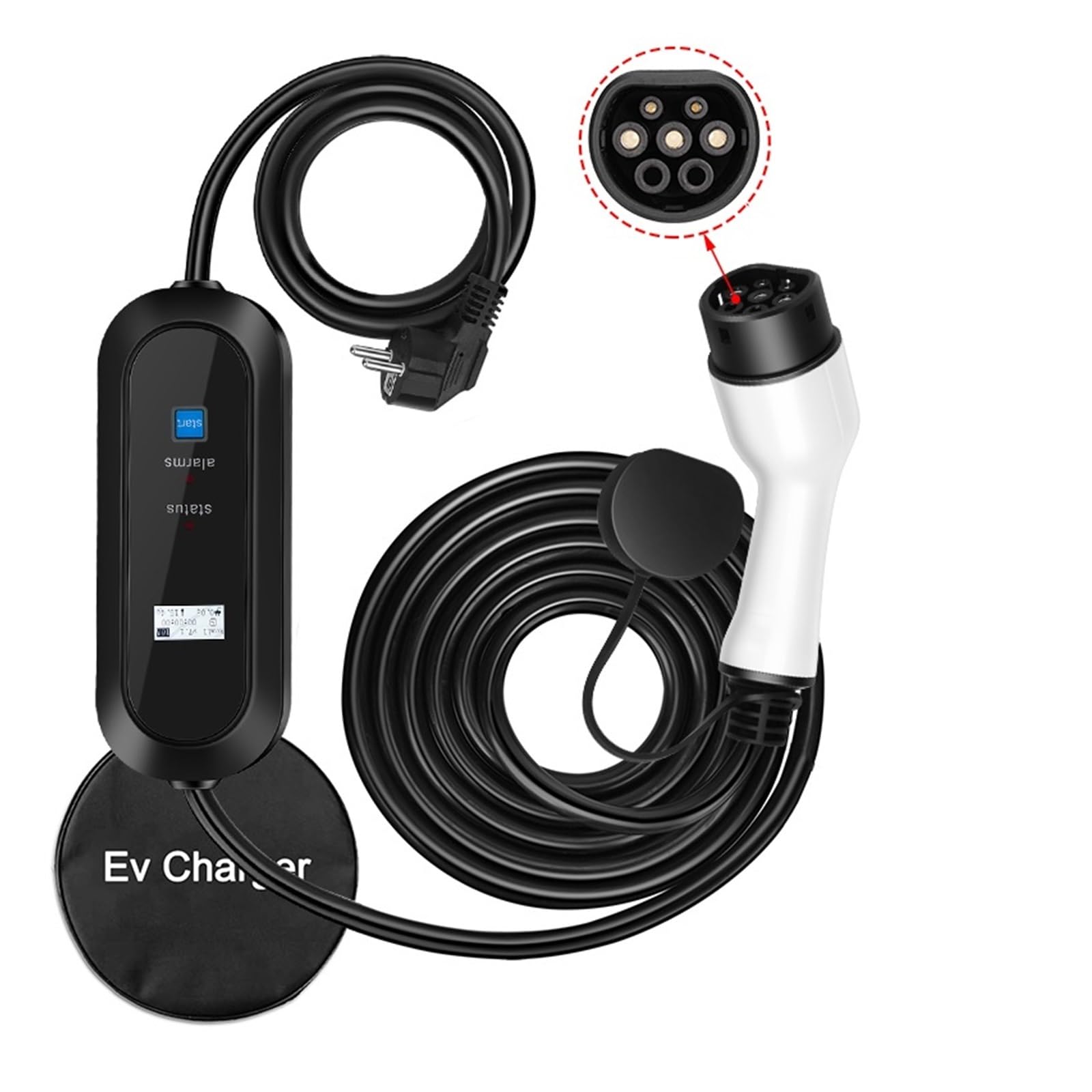 Evse Megear Level 1 And 2 100V/240V 16A 25ft Portable EVSE EV Charging
