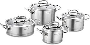 Amazon.com: A1147 Korkmaz Proline 8 Piece Inox Cookware Set: Home & Kitchen