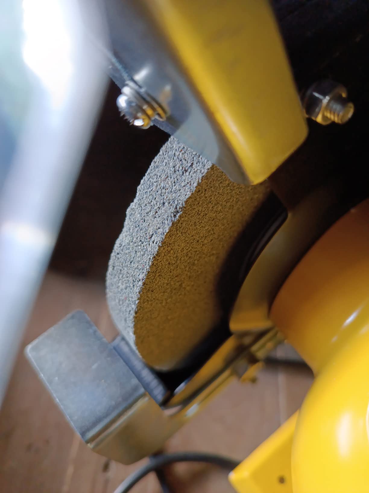 STANLEY STGB3715 373W 152mm Bench Grinder (Yellow) with 2 Eye Shields ...