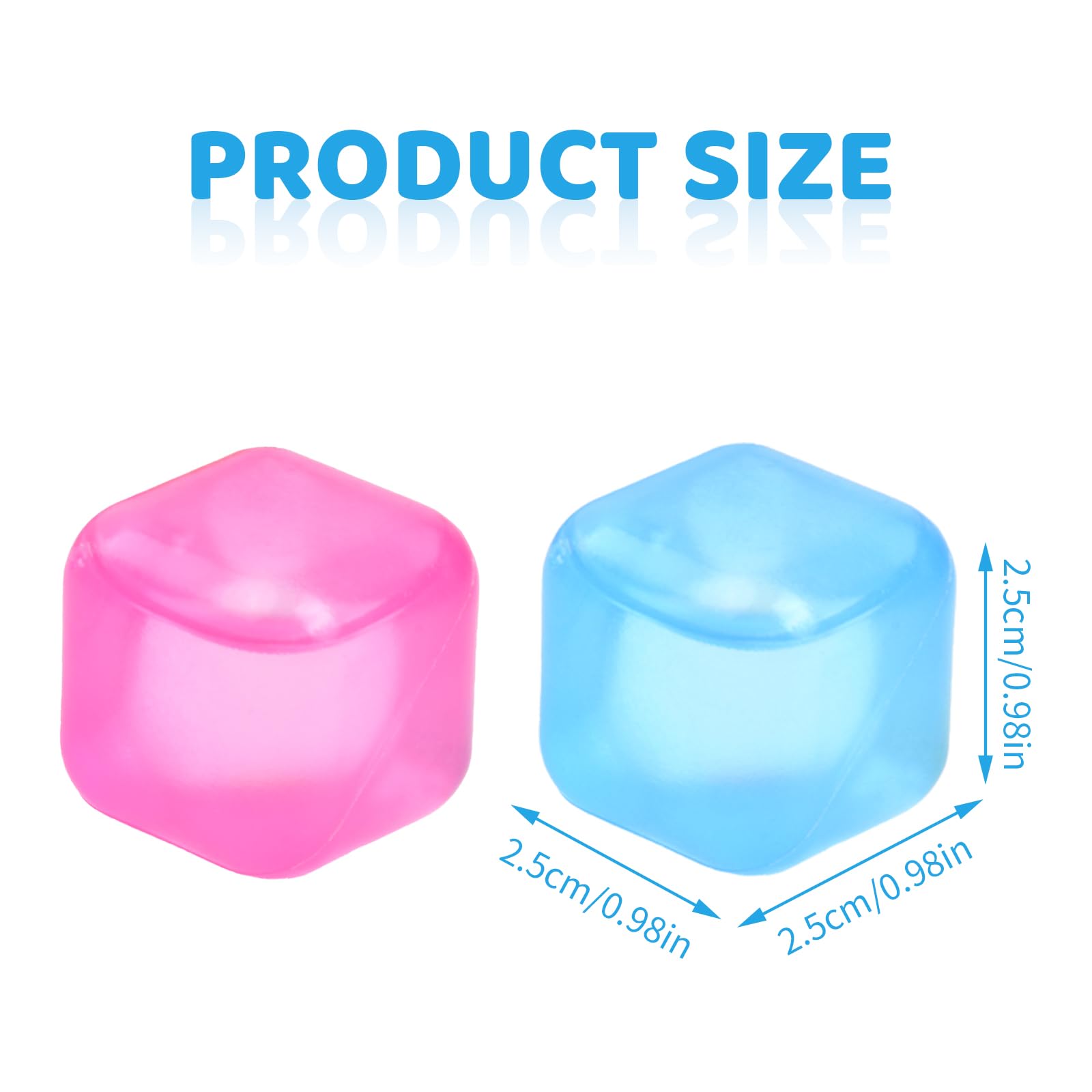 Reusable Plastic Ice Cubes 15 Piece Set Freezable Fruit Shape Reusable