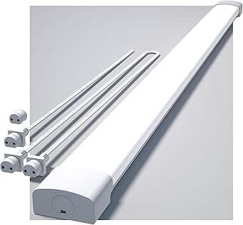 Modlicht LED Feuchtraumleuchte 120cm 5000K Kalteweiß 36W 3960LM, Deckenleuchte Röhre in ...