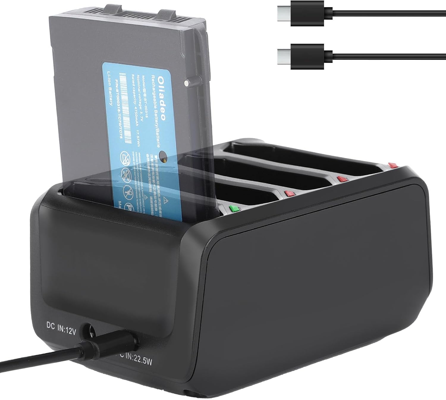 Amazon.com: for Zebra TC77 Battery Charger Cradle - for Zebra TC7X ...