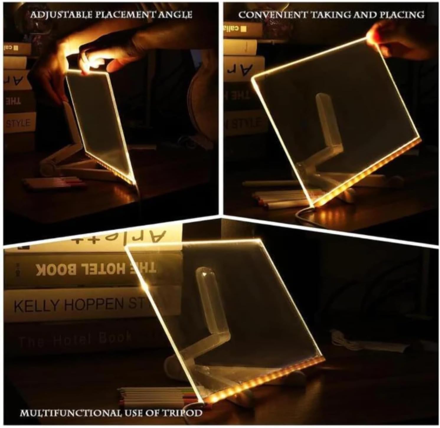 Tablero de notas LED con colores, tablero de marcadores de mensajes ...