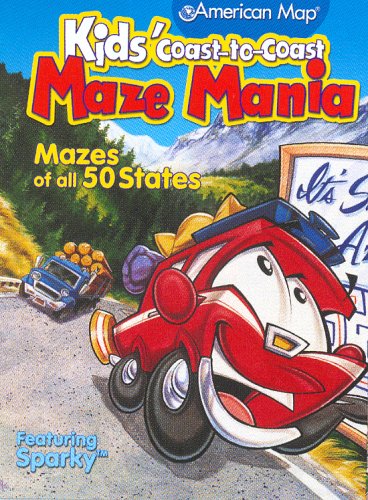 Kids' Coast-To-Coast Maze Mania: Mazes of All 50 States: American Map ...