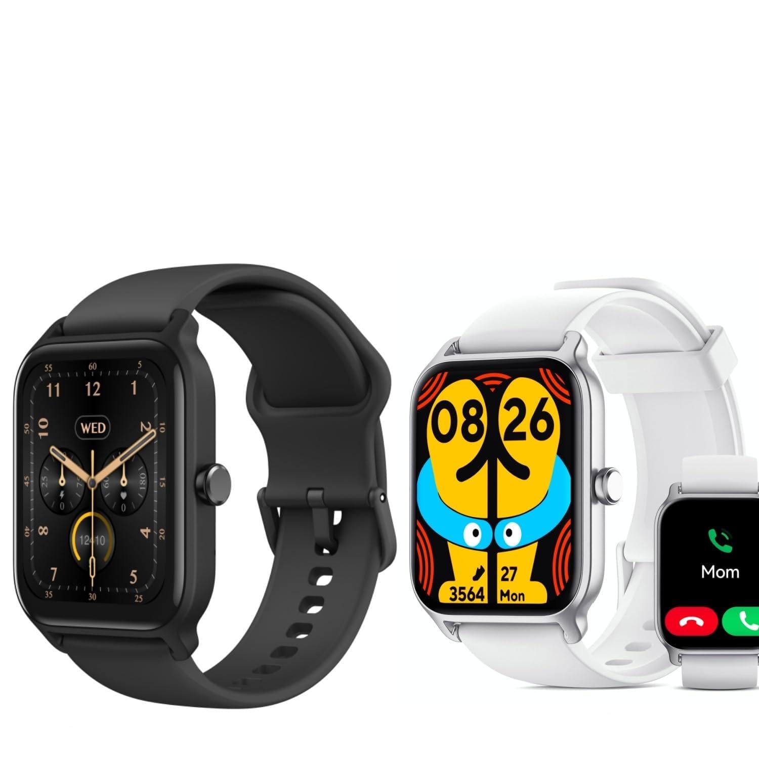 Amazon.com: 2 Packs Smart Watch for Women and Men with Alexa, Bluetooth ...