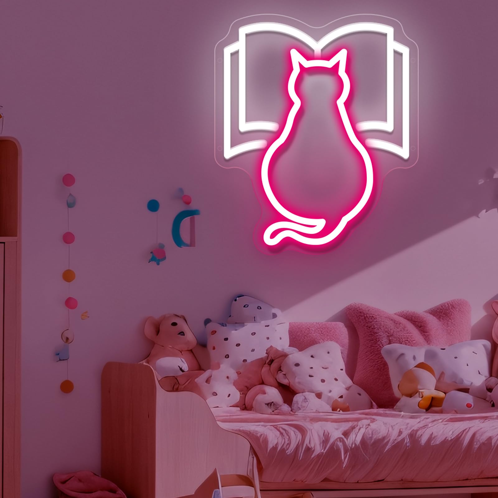Amazon.com : Cat Neon Sign for Wall Decor, Cute Cat LED Lights Sign for ...