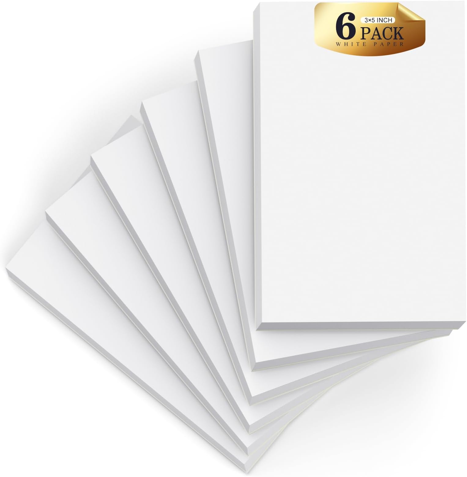 Amazon.com : Notepads 3x5, 6 Pack Small Note Pads, Server Note Pads ...