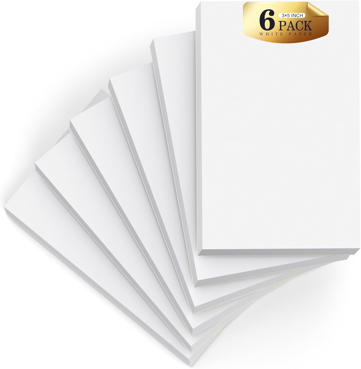 Amazon.com : Notepads 3x5, 6 Pack Small Note Pads, Server Note Pads ...