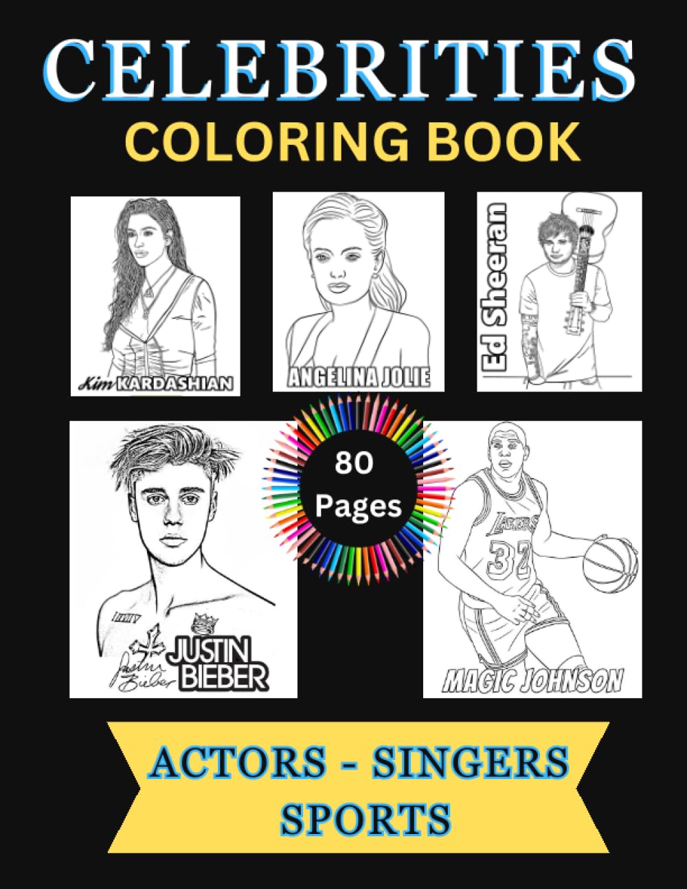 Amazon.com: Celebrities Coloring Book with famous singers actors and ...