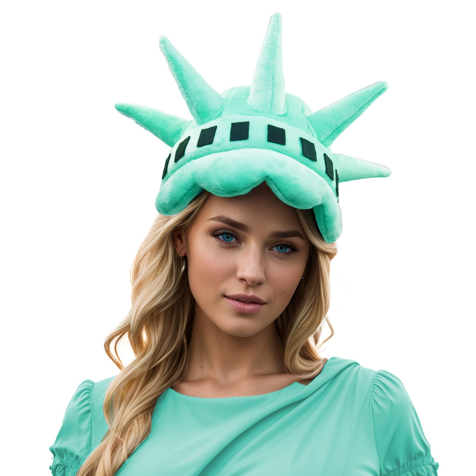 Amazon.com: Jococs Statue of Liberty Costume Lady Liberty Hat Crown ...