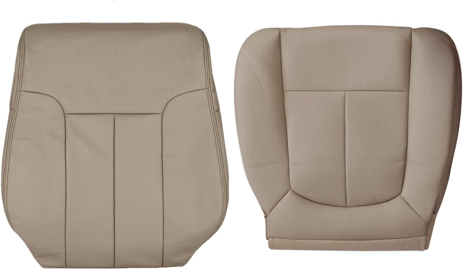 Amazon.com: Priprilod Perforated Leather Tan Driver Side Bottom ...