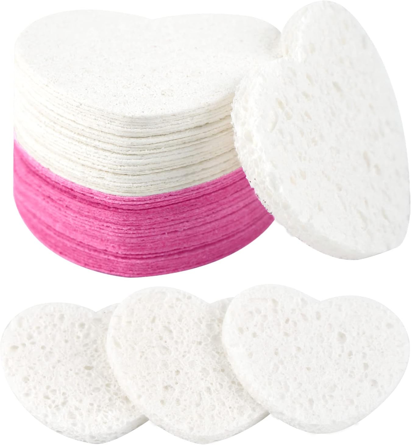 Amazon.com : 50-Count Facial Sponges Compressed Natural Cellulose ...