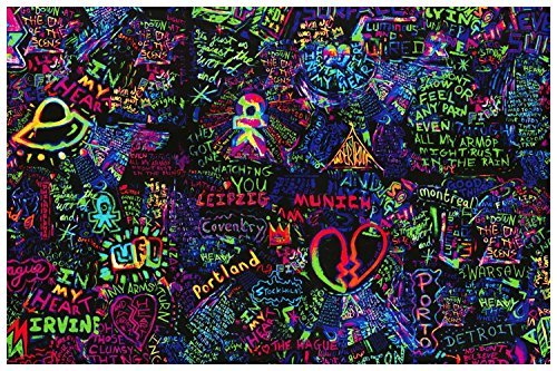 Posterskart Coldplay Graffiti Art Poster 300 GSM Matte Finish for Room ...